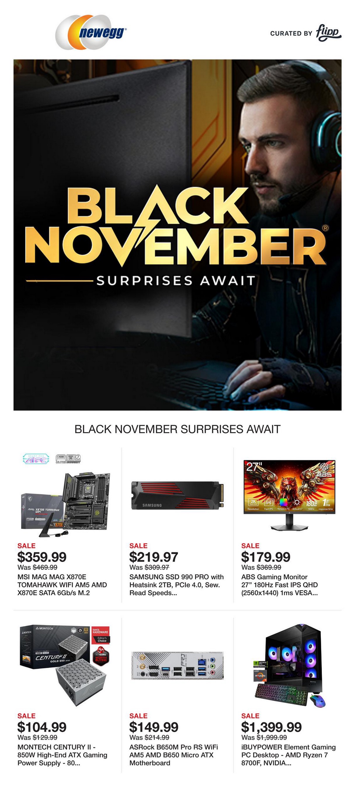 Newegg Black Friday November 17 - 23 2025