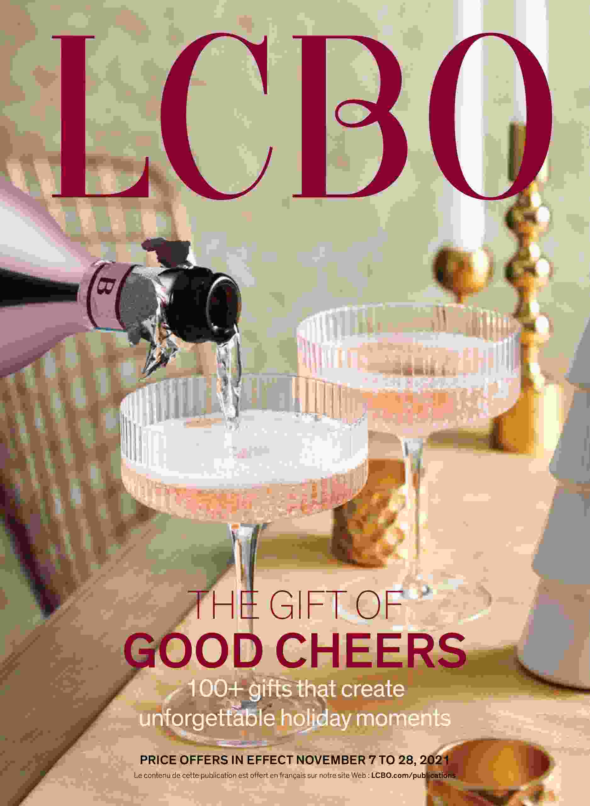 LCBO The Gift of Good Cheers November 7 - 28 2021