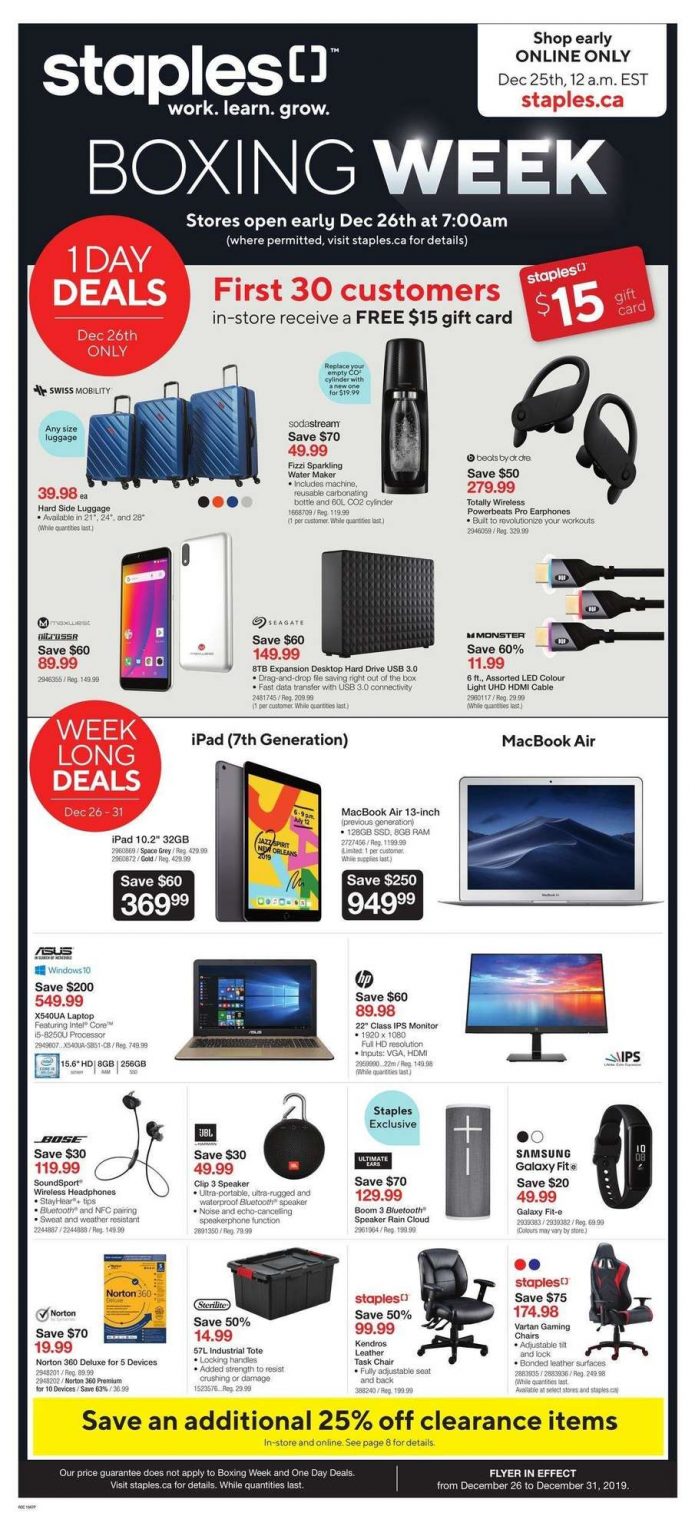Staples Canada Flyer Black Friday Sale