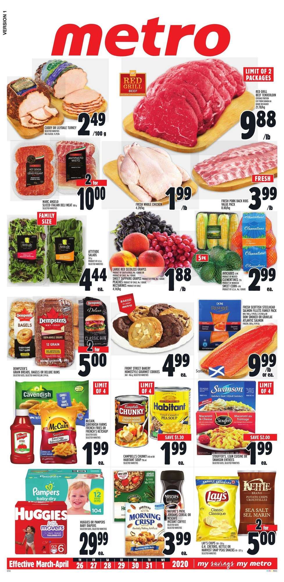 Metro Flyer Weekly Deals 29 Mar 2020