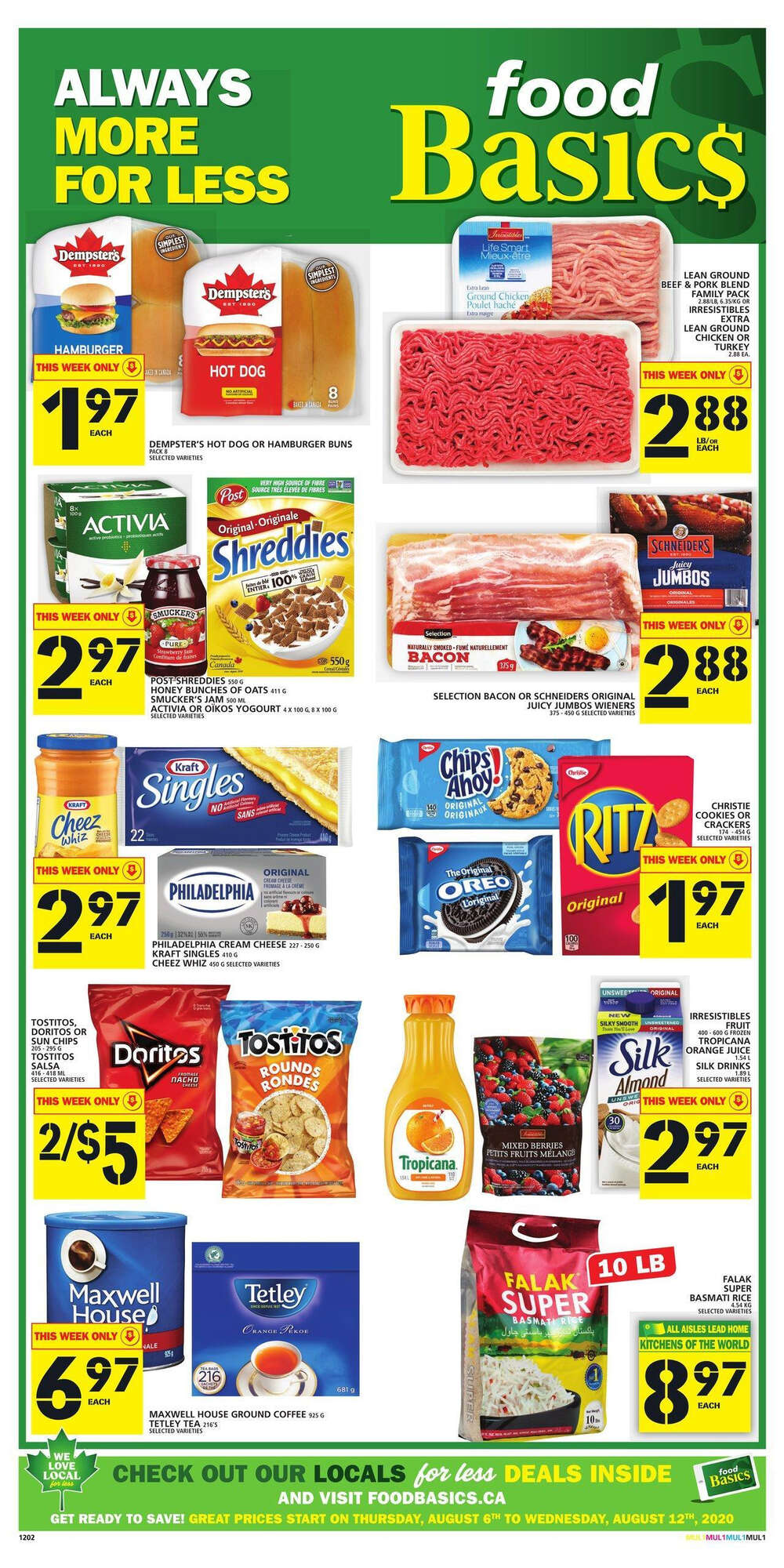 Food Basics Flyer Weekly Sale 10 Aug 2020