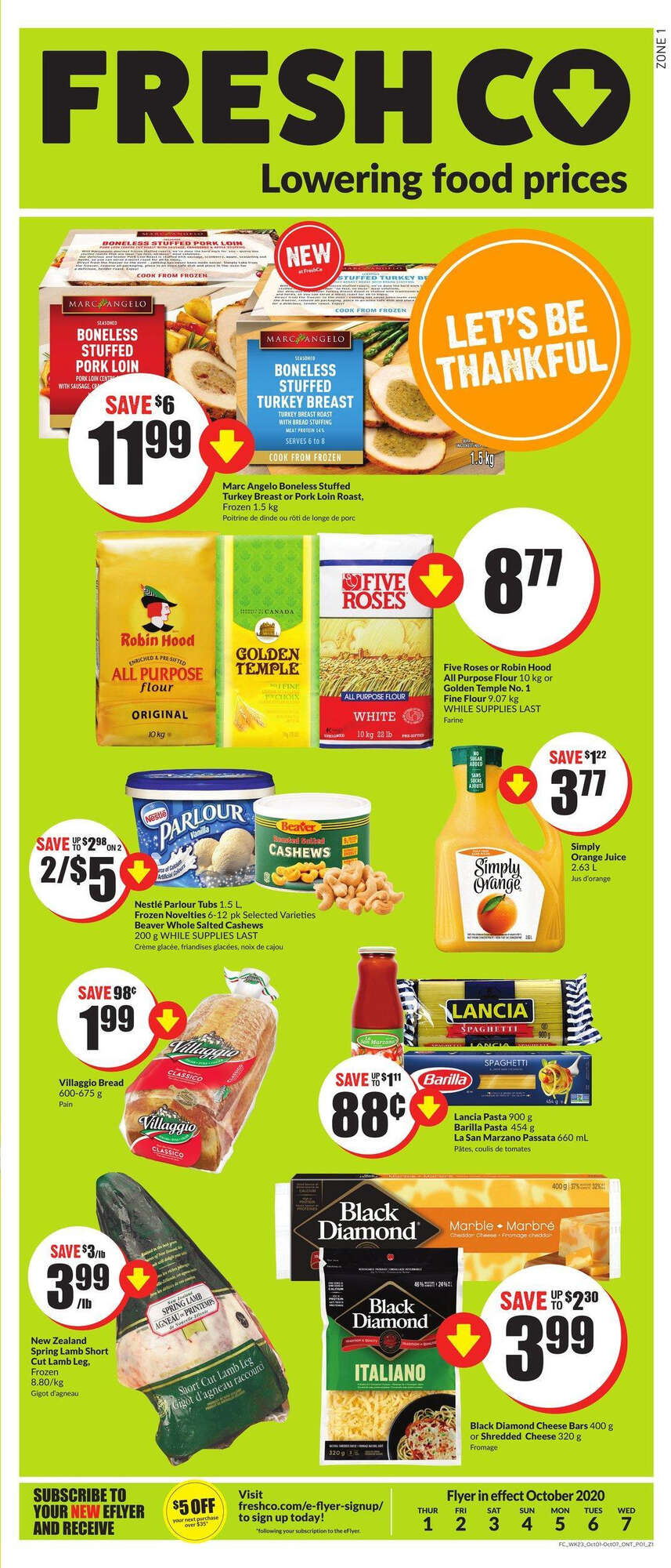 FreshCo Flyer Special Sales 5 Oct 2020