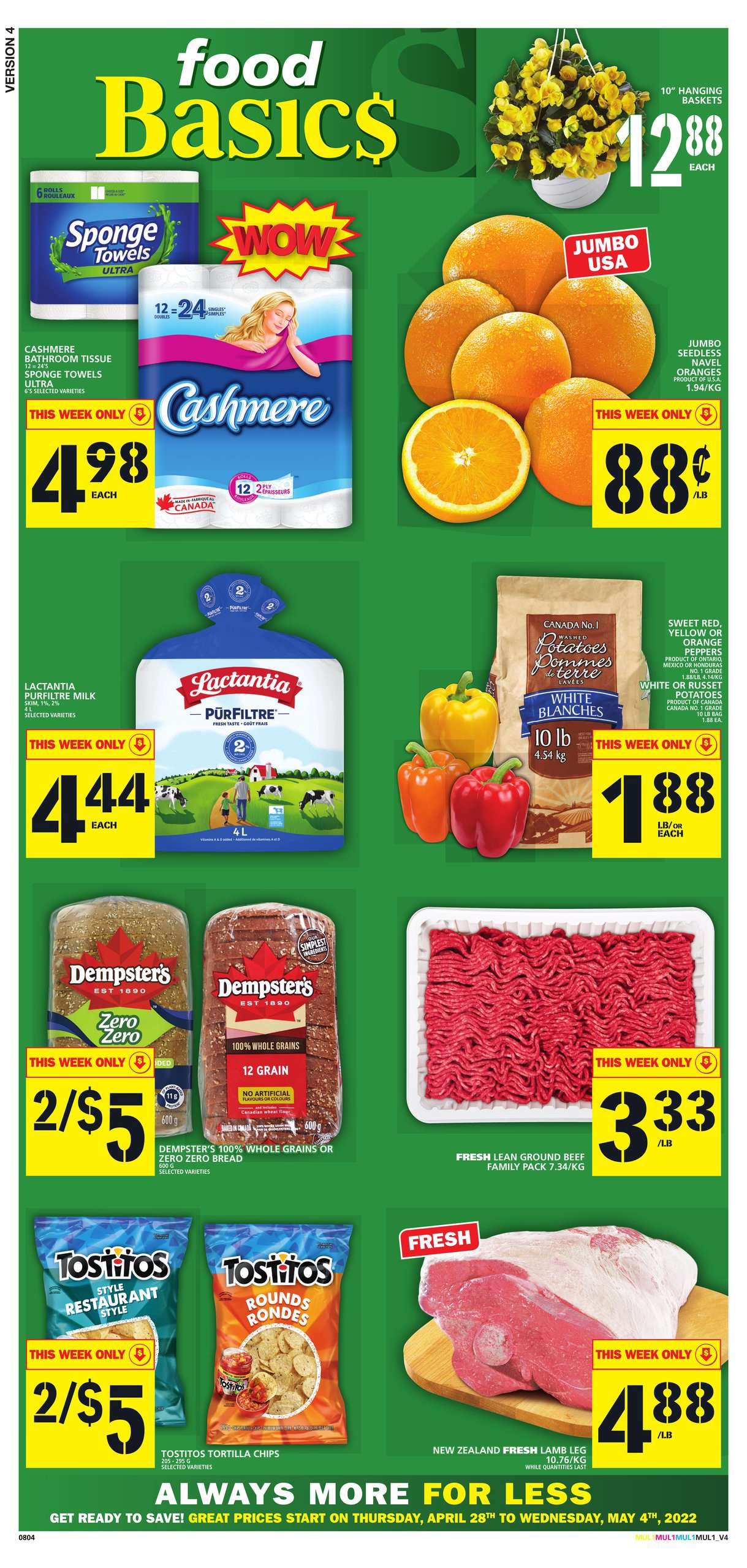 Food Basics Flyer Special Deals 28 Apr 2022 Weekly Sale