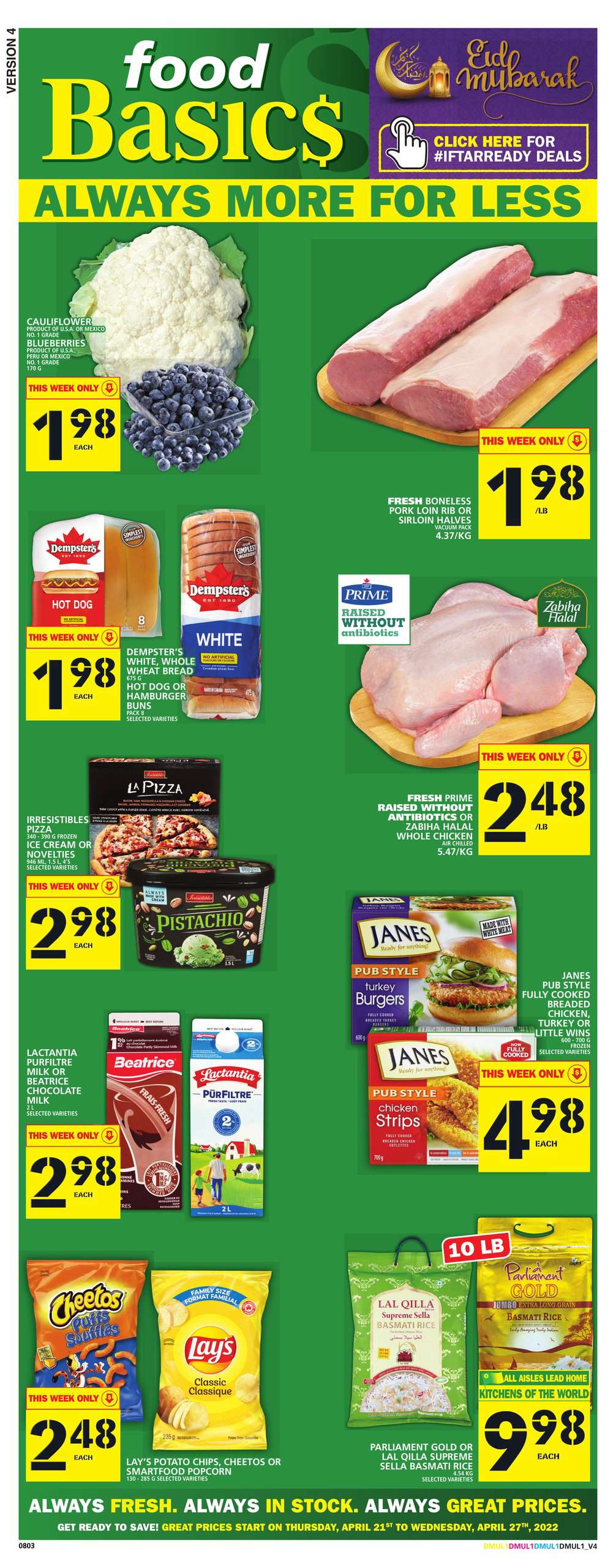 Food Basics Flyer Weekly Sale 20 Apr 2022 Special Offers