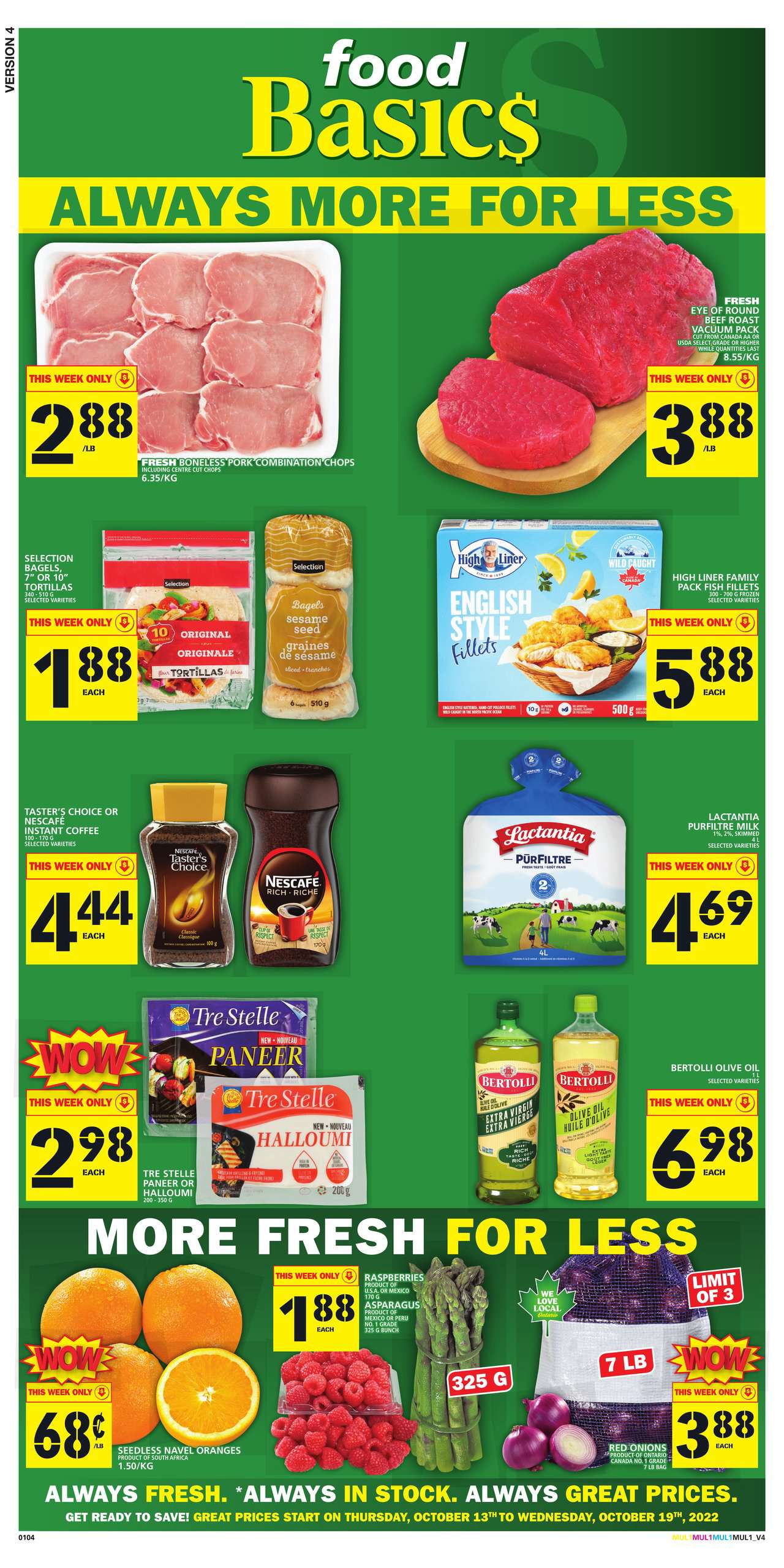 Food Basics Flyer Special Deals 19 Oct 2022 GOOD OFFERS