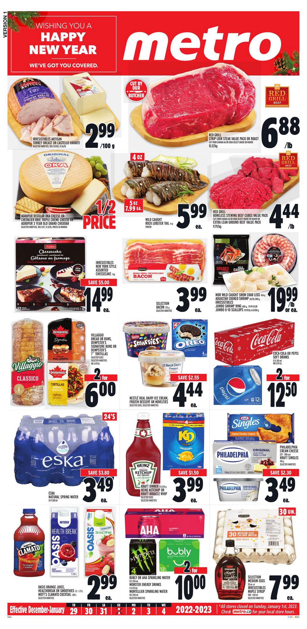 Metro Flyer Special Deals 30 Dec 2022 NEW YEAR SALE