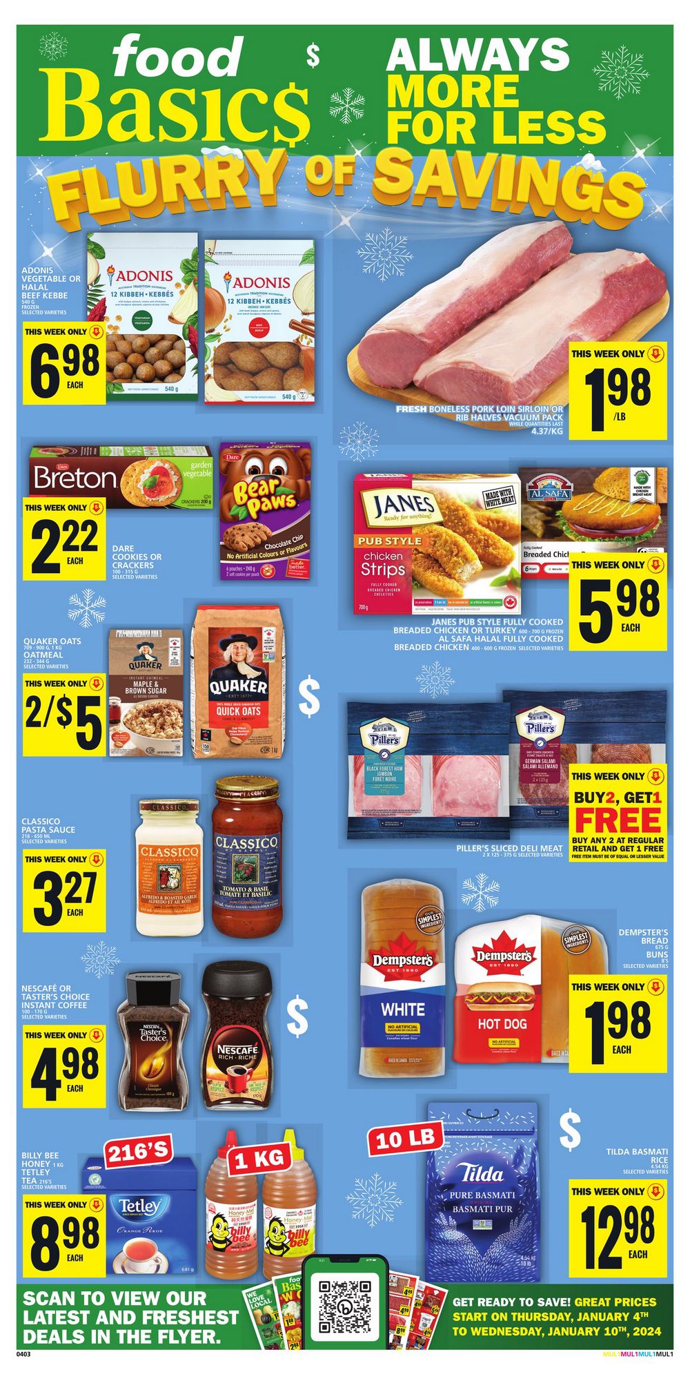 Food Basics Flyer Special Deals 4 Jan 2024 SPECIAL OFFERS TODAY