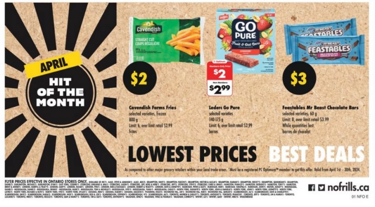 No Frills Flyer April Deals 10 Apr 2024