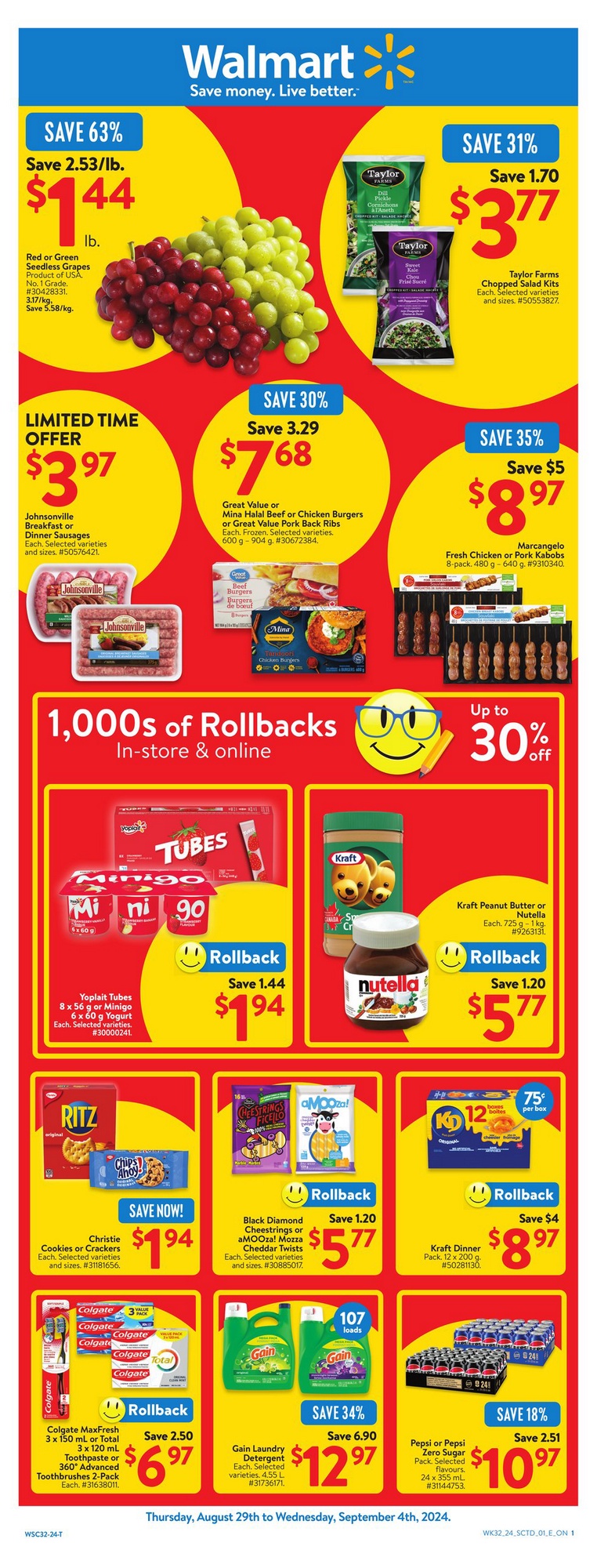 Walmart Flyer Special Deals 29 Aug 2024 Weekly Offers