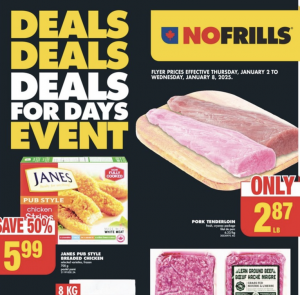 No Frills Flyer Weekly Deals 1 Jan 2025 Weekly Offers
