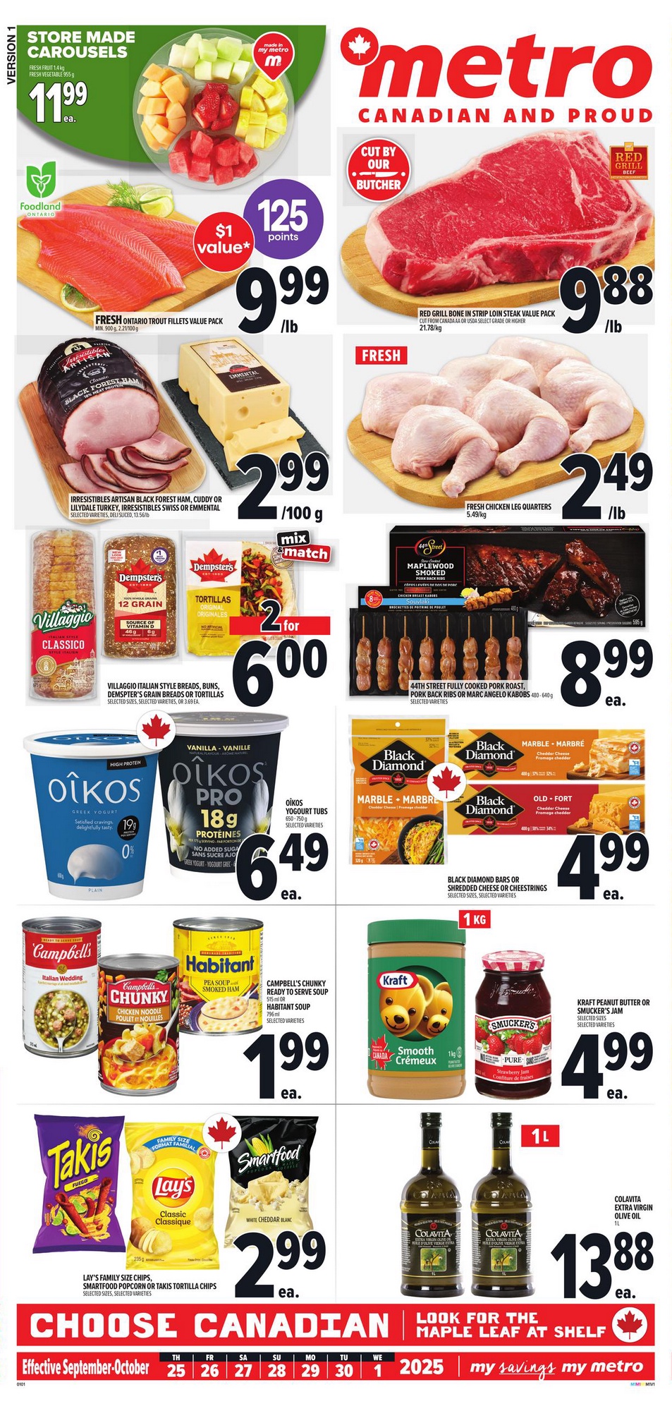 Metro Flyer September 25 – October 1, 2025 Ontario Weekly Specials