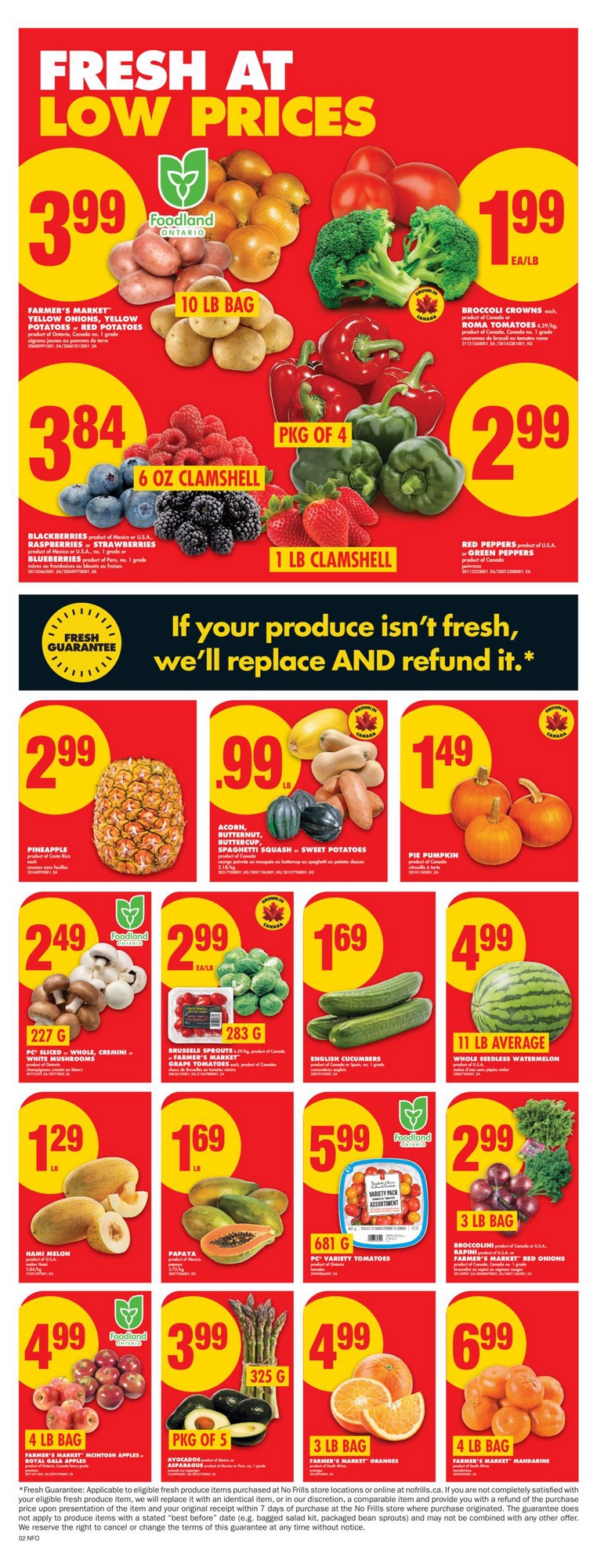 No Frills Produce Flyer October 2 – October 8, 2025 Ontario: Fresh Deals