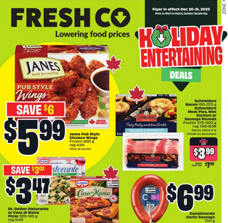 FreshCo Flyer Weekly Sales 26 December 2025 Special Deals